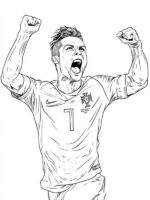 36+ Cristiano Ronaldo da colorare unico e stampare PDF