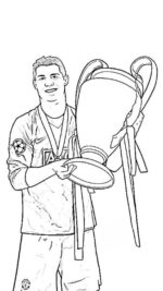 30+ Cristiano ronaldo de colorat gratuit (Desene imprimabile)
