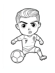 36+ Cristiano Ronaldo da colorare unico e stampare PDF
