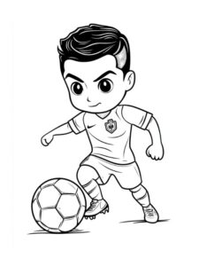 36+ Cristiano ronaldo de colorat gratuit (Desene imprimabile)