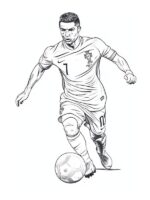 36+ Cristiano Ronaldo da colorare unico e stampare PDF
