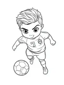36+ Cristiano ronaldo de colorat gratuit (Desene imprimabile)