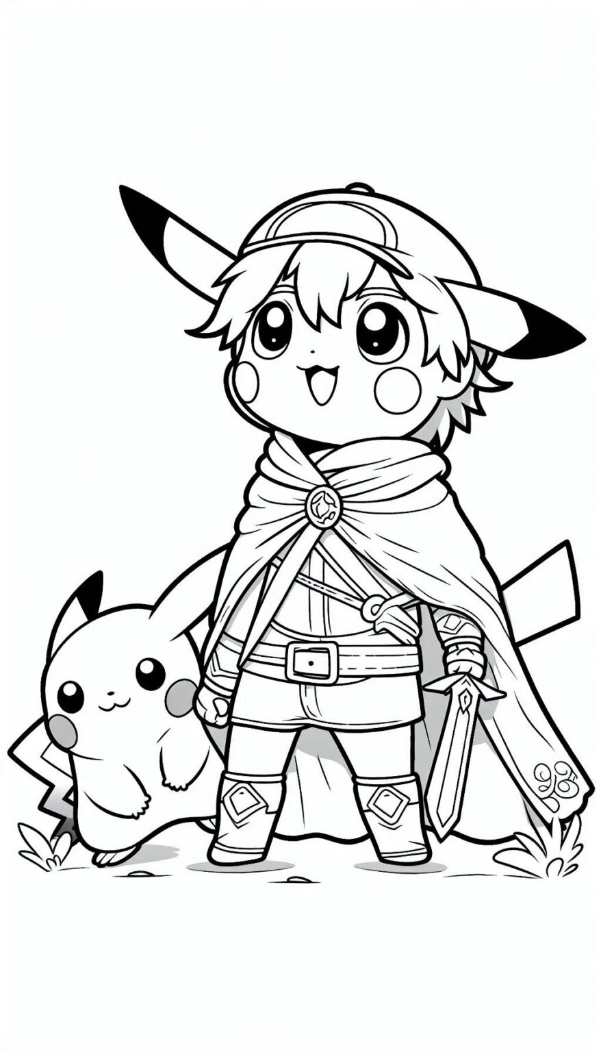 [53+] Pikachu Coloring Page Unique | Download And Print PDF