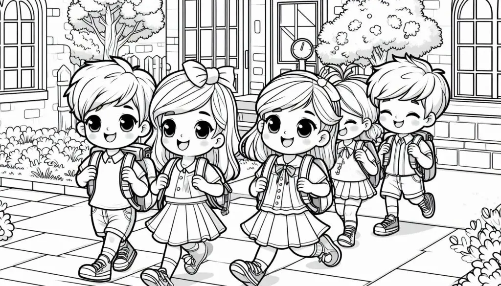 Coloring page Start School Year Unique | Download And Print