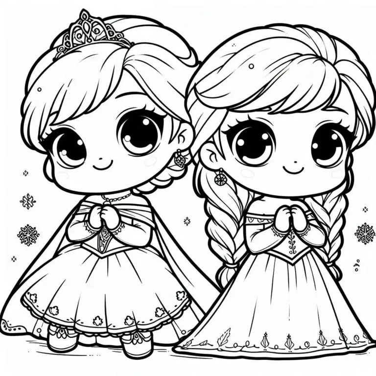 70+ Elsa Og Anna Malebog Unik | Download Og print