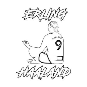 16+ Erling Haaland Coloring Pages Unique | Free Printables