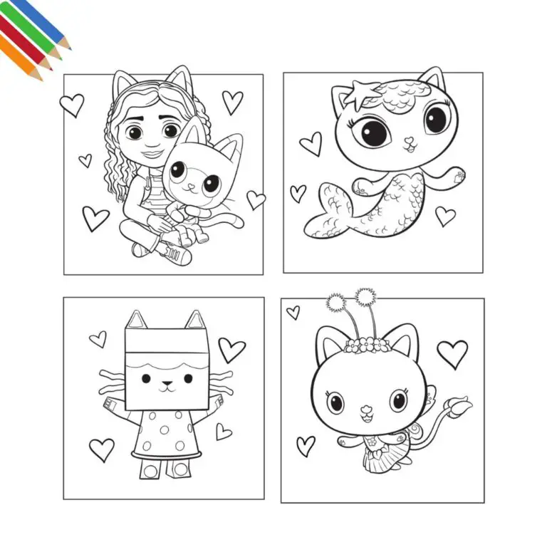 10+ Gabby's Dollhouse coloring pages | Free printables