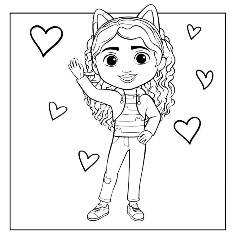 10+ Gabby Dollhouse de colorat gratuit (Desene imprimabile)