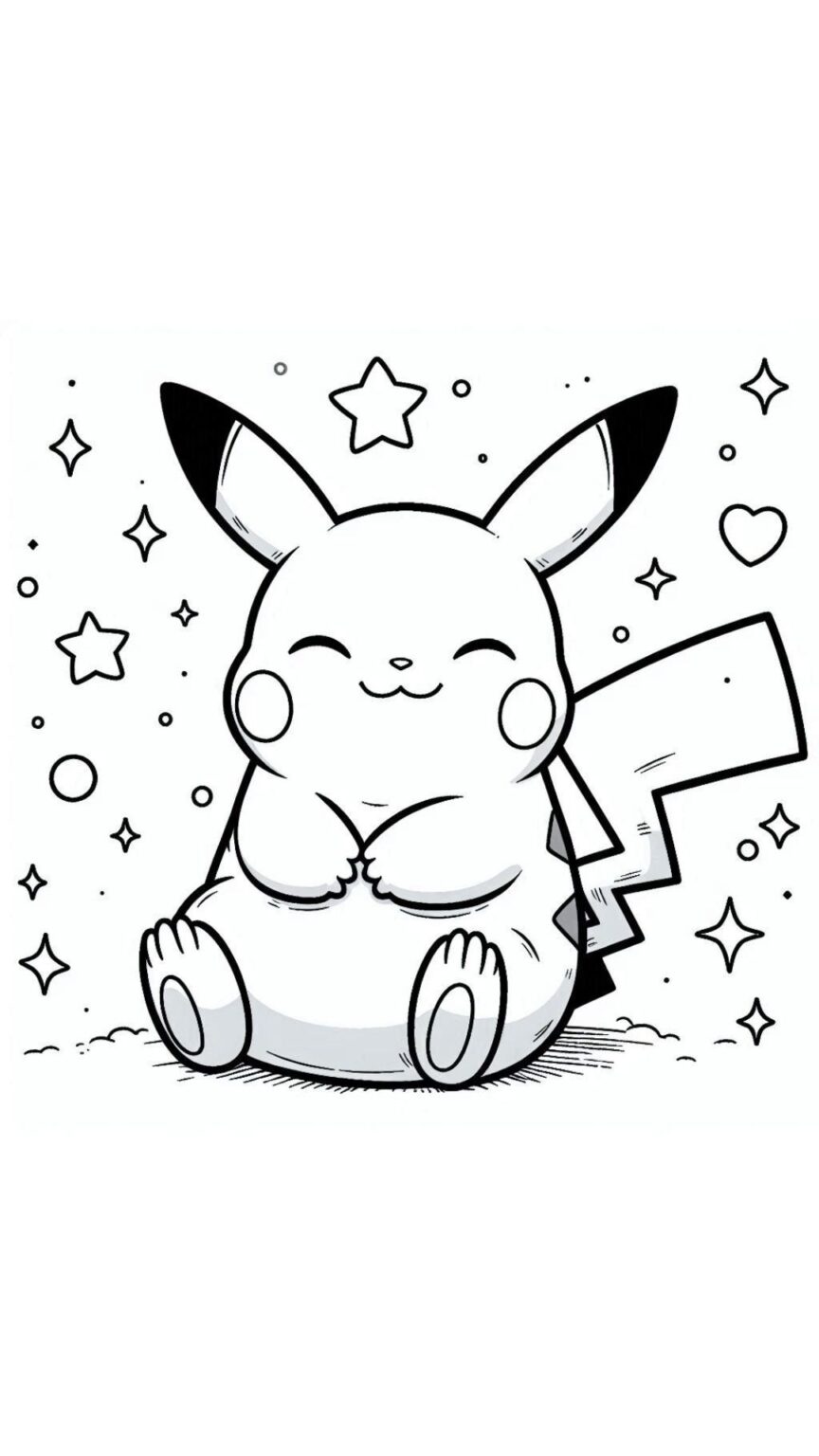 [53+] Kolorowanka Pikachu unikatowa | Download I wydrukuj plik PDF