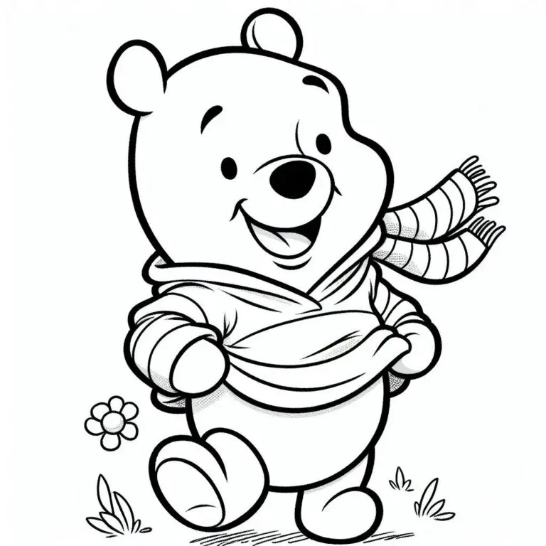 66 Winnie the Pooh de colorat gratuit (Desene imprimabile)