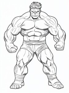 Mais de 28 páginas para colorir do Hulk exclusivo | Download E imprimir