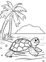 43 Broasca testoasa de colorat gratuit (Desene imprimabile)