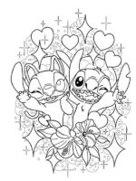 26+ Coloring page Stitch And Angel Unique | Download And Print
