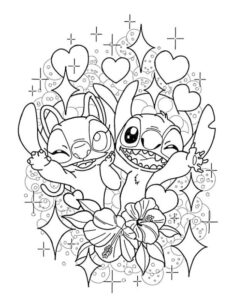 26+ Stitch e Angelo da colorare unico e stampare PDF gratuita