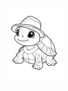 43 Broasca testoasa de colorat gratuit (Desene imprimabile)