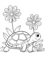 46 Broasca testoasa de colorat gratuit (Desene imprimabile)
