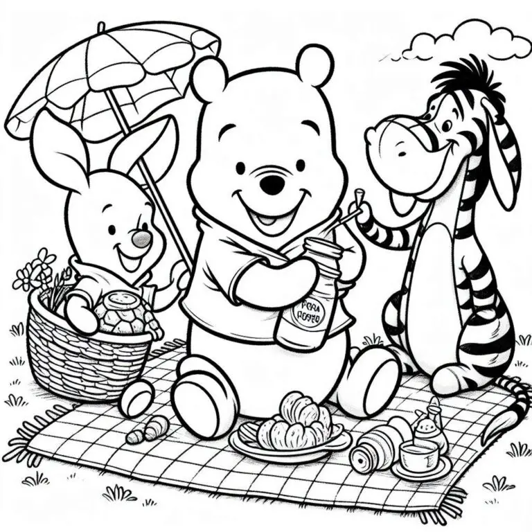 66+ Coloriage Winnie l'ourson unique | Dessins à imprimer