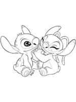 29+ Coloriage Stitch et Angel | Dessins à imprimer
