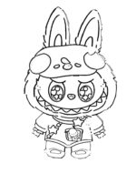 80+ Dibujos de Labubu para colorear | Kleur-v-Kind