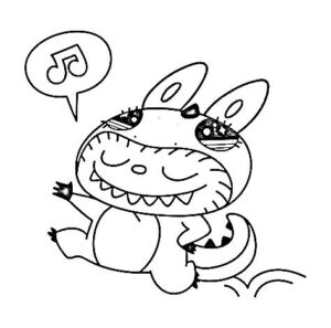 83+ Labubu Coloring Pages Free Printable | Kleur-v-Kind