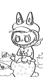 80+ Labubu Coloring Pages Free Printable | Kleur-v-Kind