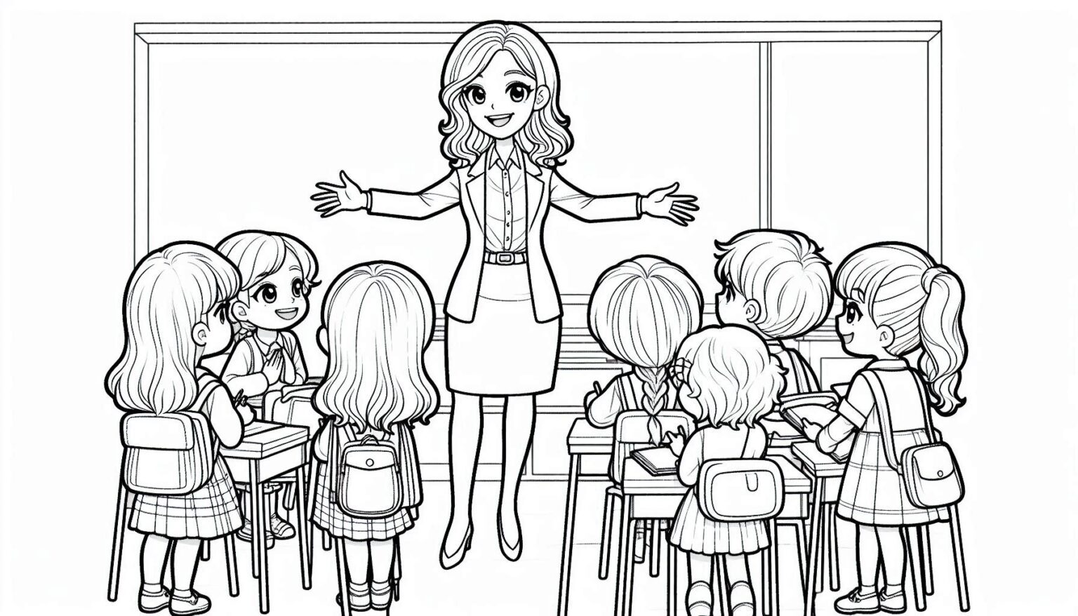 Kleurplaat Start Schooljaar Unieke | Download En Print