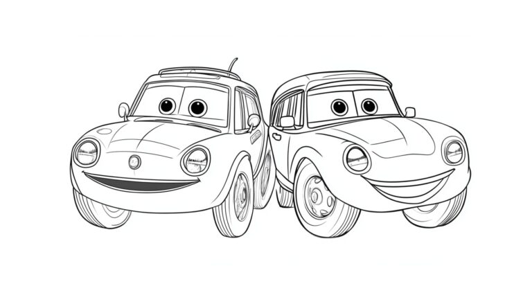 15 Cars Coloring Pages Unique | Free Download And Print
