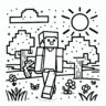 69 Minecraft de colorat pentru copii (Desene imprimabile)