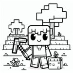 69 Minecraft de colorat pentru copii (Desene imprimabile)
