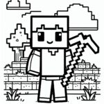 66 Minecraft de colorat pentru copii (Desene imprimabile)