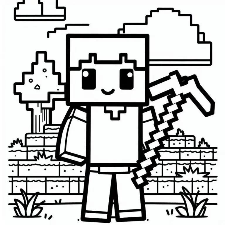 66 Minecraft Tegninger Farvelægning Printbar gratis PDF