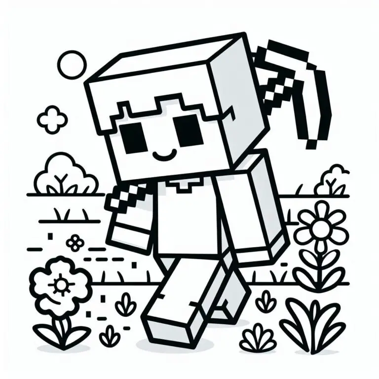 66 Desenhos Minecraft para colorir e imprimir PDF gratis