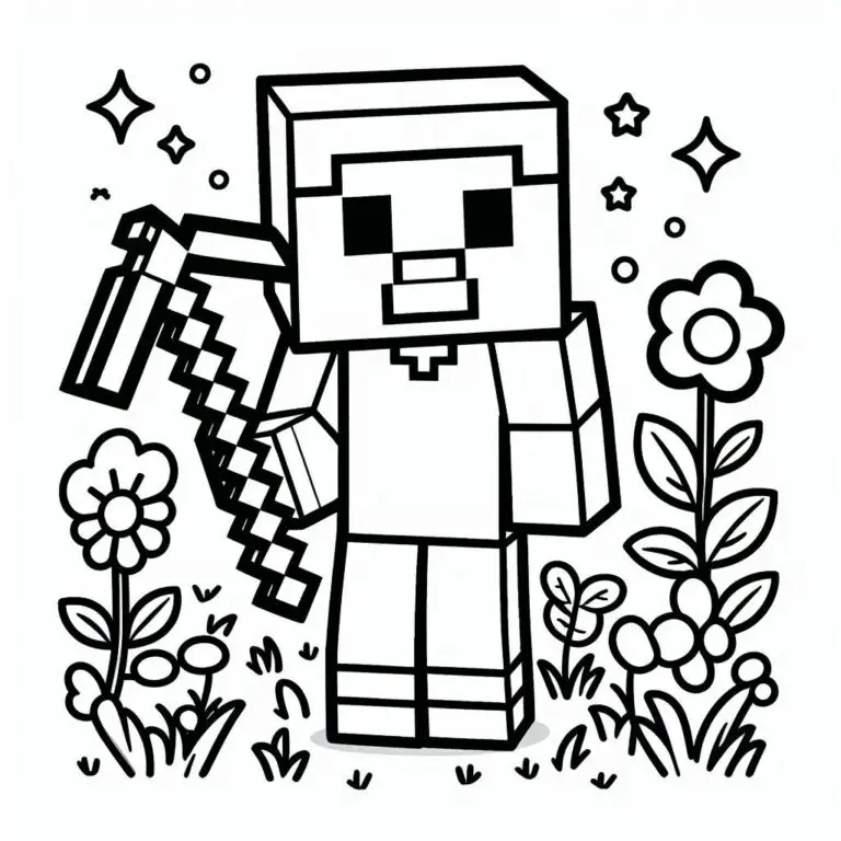 66 Minecraft 塗り絵 子供向け 印刷可能 PDF 無料