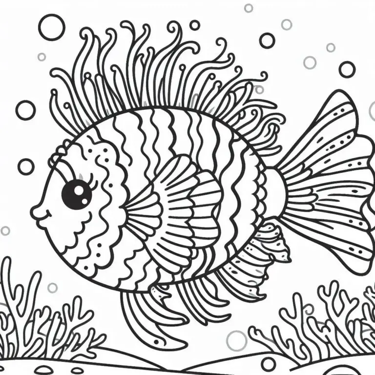 30+ vakreste fisk i havet Coloring Page By Kleur-v-Kind