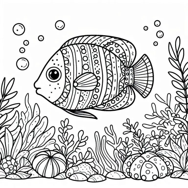 30+ Halaman Mewarnai Ikan Terindah Di Laut Oleh Kleur-v-Kind