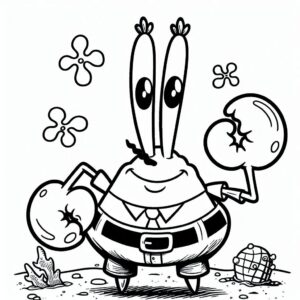 90+ Spongebob de colorat pentru copii (Desene imprimabile)