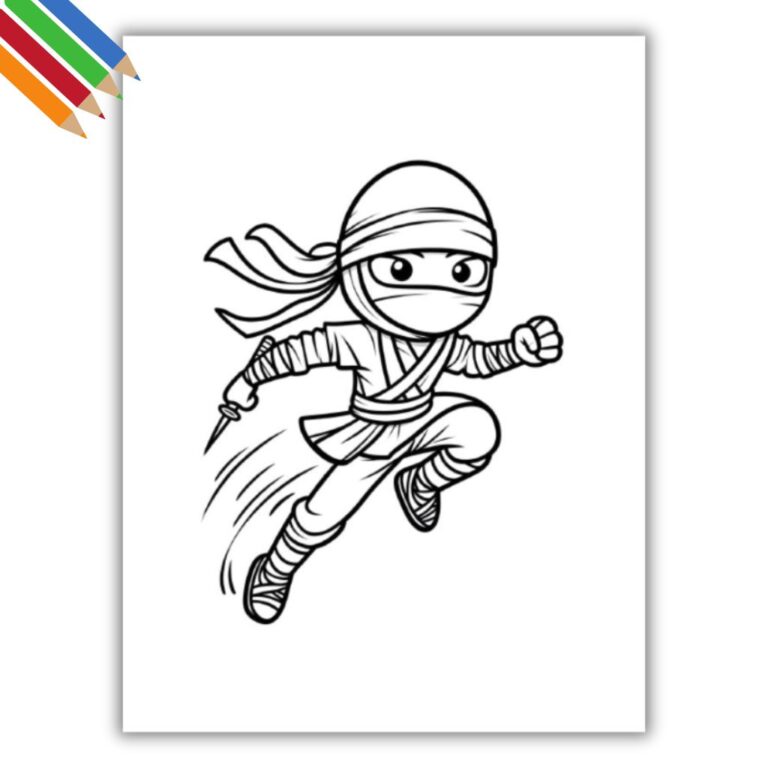 37+ Ninja Coloring Pages For Kids | Free Printables