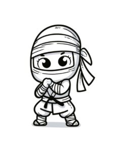 37 Desenhos Ninja para colorir e imprimir PDF gratis