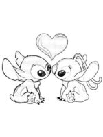26+ Stitch e Angelo da colorare unico e stampare PDF gratuita