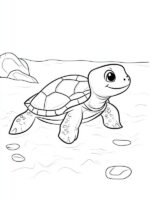 43 Broasca testoasa de colorat gratuit (Desene imprimabile)