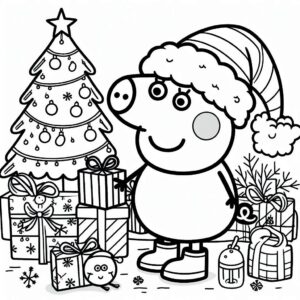 63+ Peppa Pig de colorat pentru copii (Desene imprimabile)