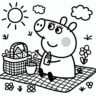 60+ Peppa Pig de colorat pentru copii (Desene imprimabile)
