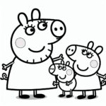 66+ Peppa Pig de colorat pentru copii (Desene imprimabile)