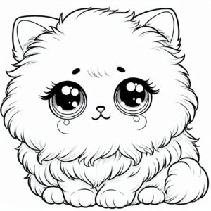 72 Mewarnai kucing untuk anak-anak (gambar untuk dicetak)