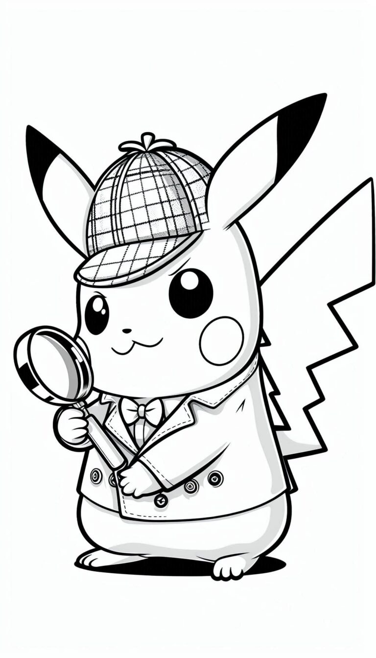 [53+] Pikachu Coloring Page Unique | Download And Print PDF