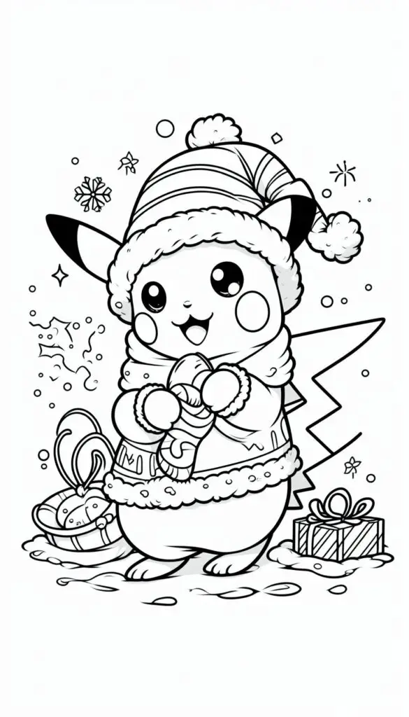 [50+] Pikachu Coloring Page Unik | Download Og skriv ut PDF