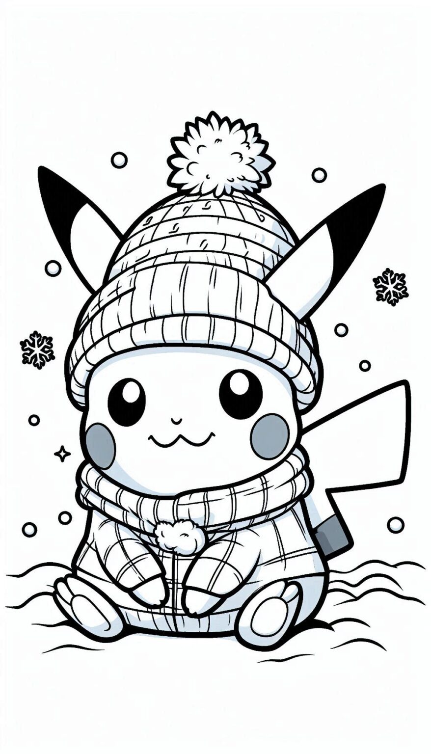 [50+] Pagina de colorat Pikachu Unică | Download Și imprimați PDF