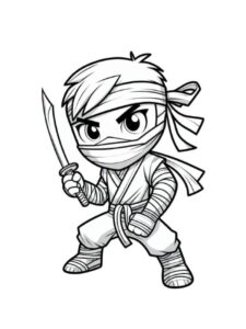 28+ Ninja Coloring Pages For Kids | Free Printables