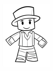 Roblox boyama sayfası ücretsiz PDF yazdırmak