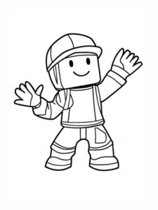 Roblox de colorat pentru copii (Desene imprimabile)
